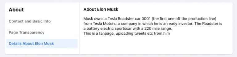 Elon Musk's Fake Facebook fan page got verified and now that account is ...