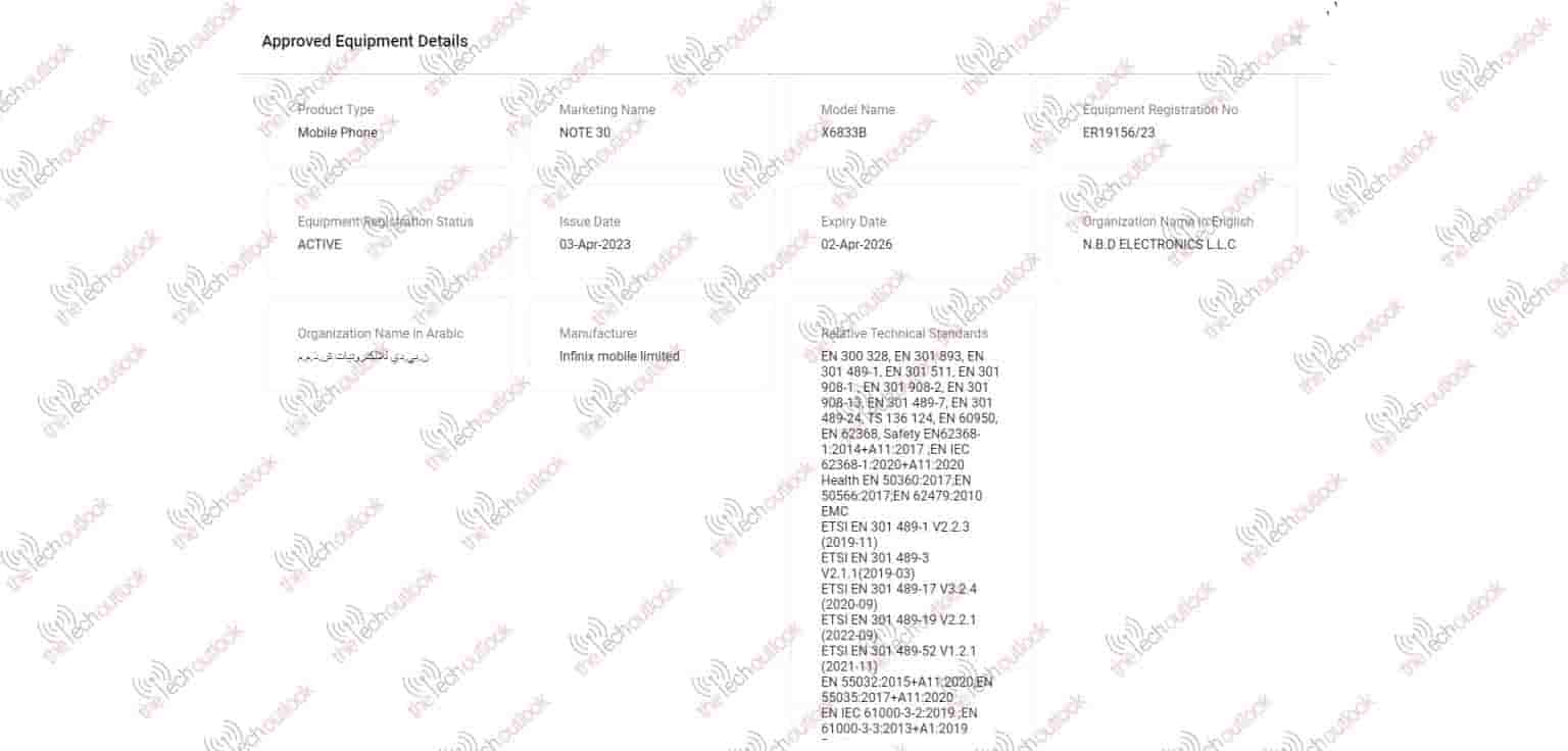 The Upcoming Infinix Note 30 and Note 30 Pro Smartphones Appears on the ...