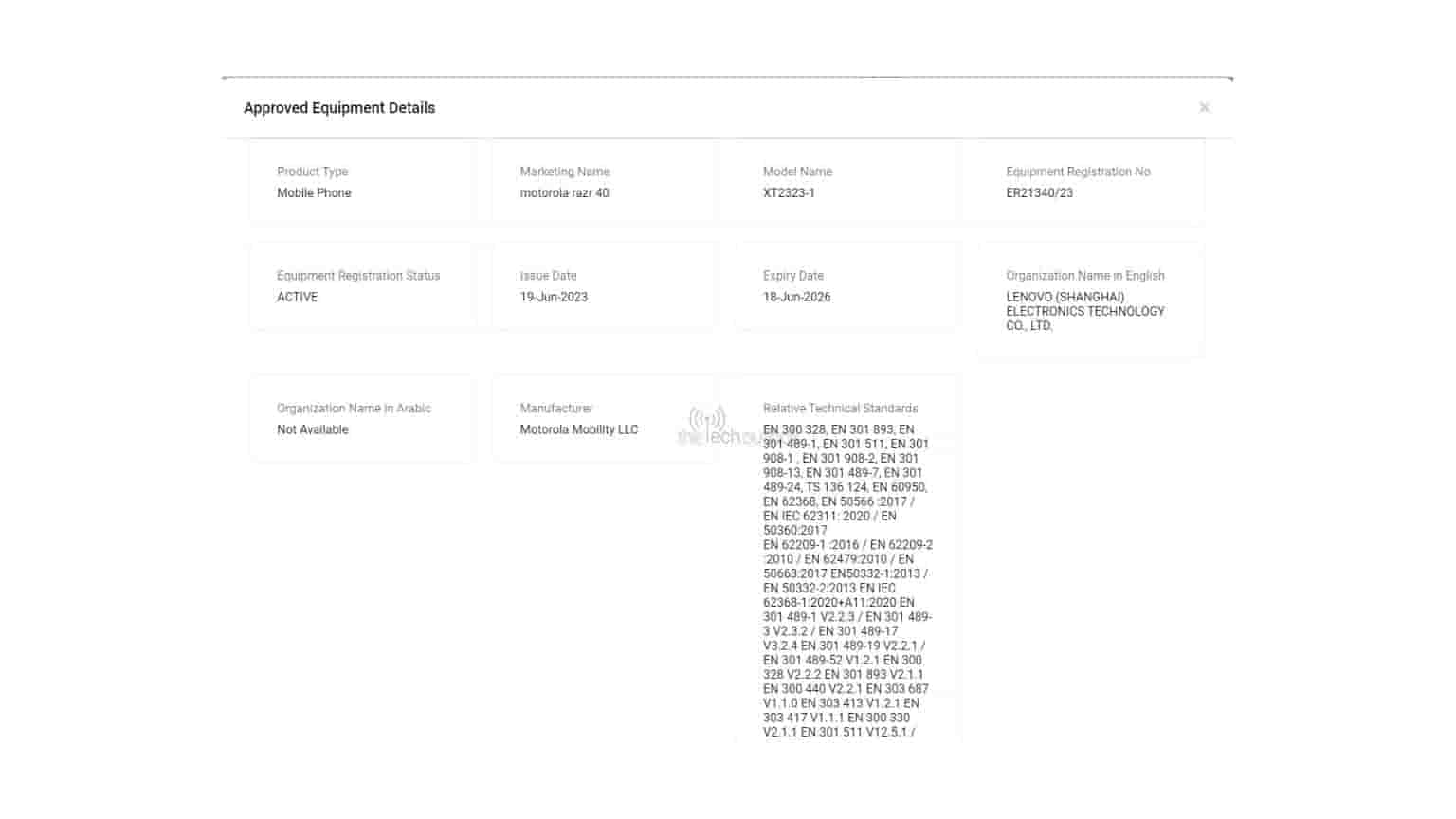 Motorola Razr 40 Smartphone Spotted on the TDRA Certification Website ...