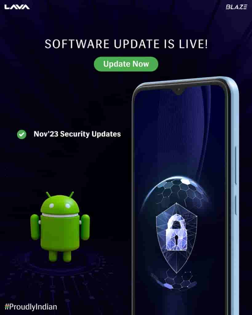 Lava Blaze 5G smartphone Receives November 2023 Android Security Patch ...
