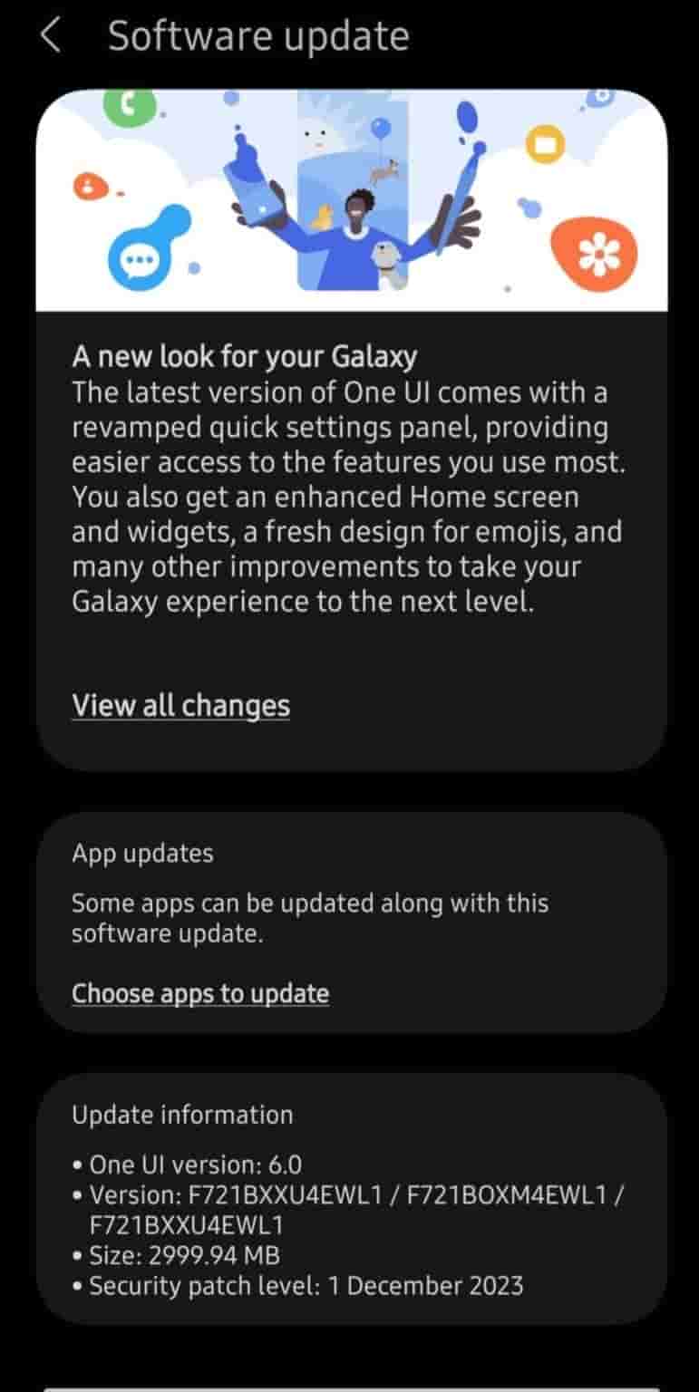 Samsung Rolls-Out the One UI 6.0 Update for the Galaxy Z Flip 4 in ...