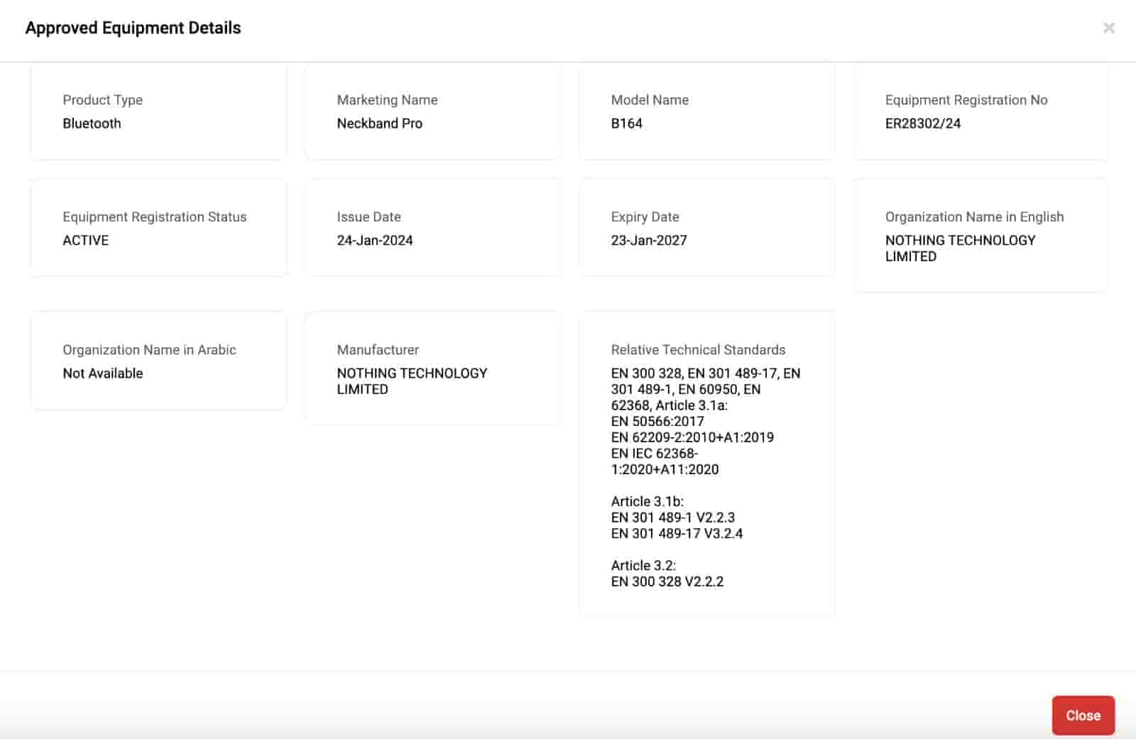 CMF by Nothing Neckband Pro Appears on TDRA and BIS Certification Platforms - The Tech Outlook