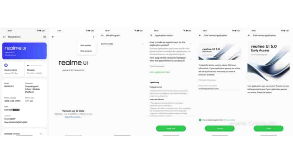 Realme officially announces Realme UI 5.0 Open Beta Program based on Android 14 for Realme 9 Pro ...