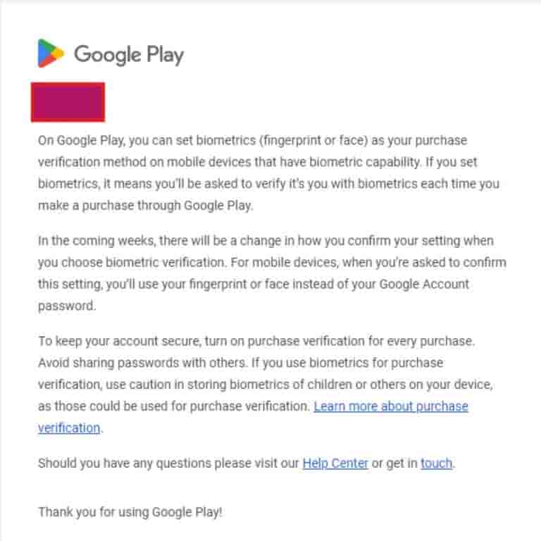 Google Introduces Biometric Verification For Play Store Purchases - The ...