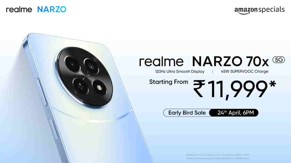 Realme Launched Narzo 70X 5G And Narzo 70 5G Smartphone In India At The Starting Price Rs 11,999 ...