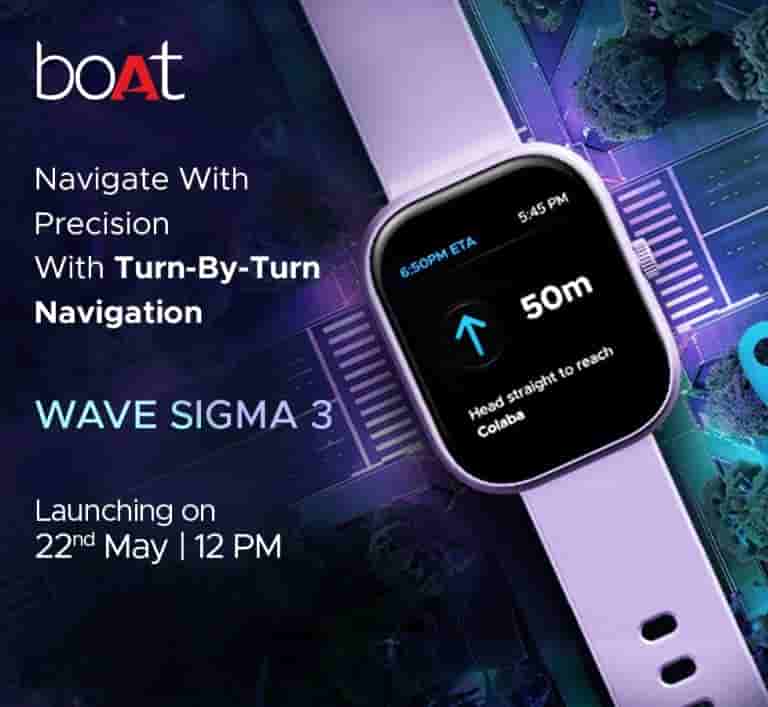 Boat Wave Sigma 3 Smartwatch Arriving In India On 22 May At 12 PM - The ...