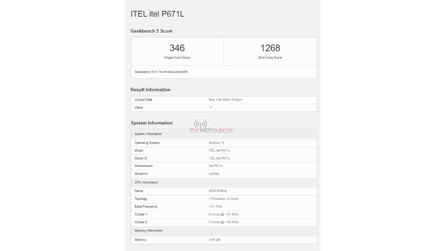 itel P65 Spotted on Google Play Console, Geekbench, TUV, and EEC ...