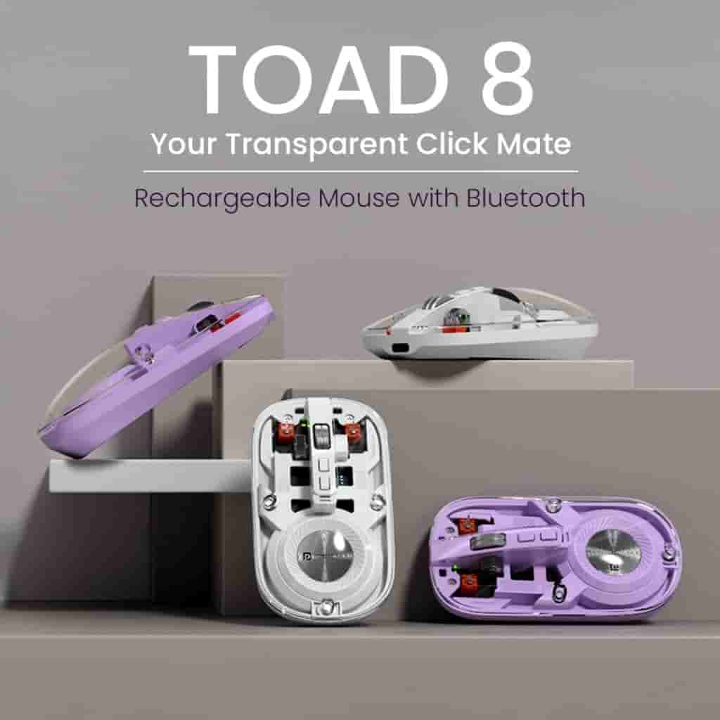 Portronics Launches Toad 8 Transparent Mouse with Dual Connectivity at ...