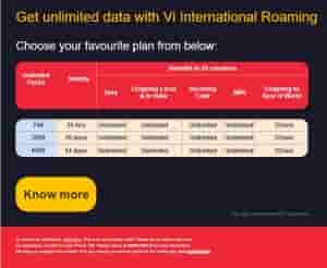 Vodafone Idea Introduces Unlimited Data Packs With Vi International ...