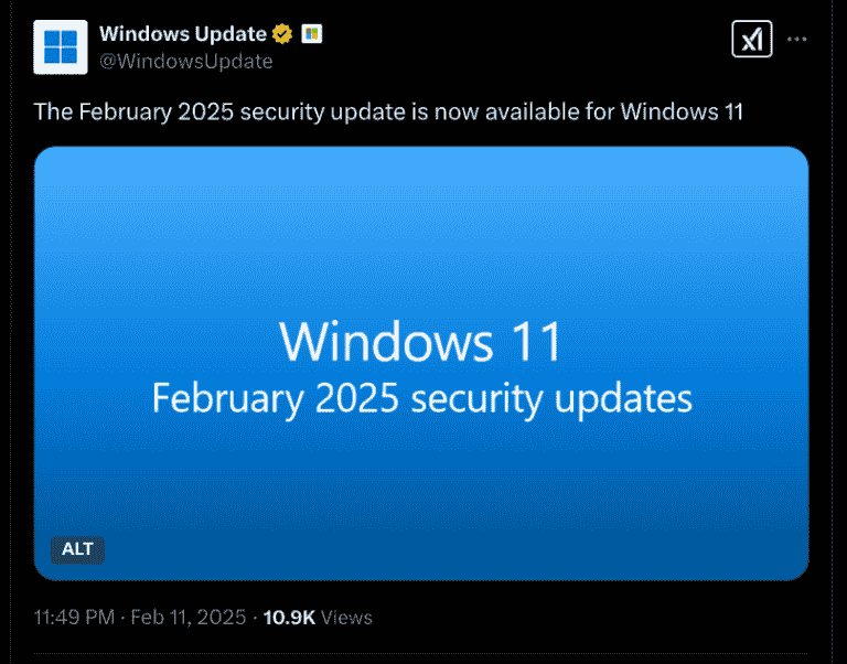 Microsoft Releases the February 2025 Security Update for Windows 11 ...