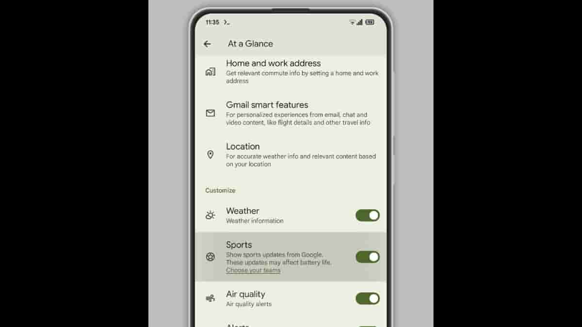 Google Revealed to Show Sports Scores on the 'At a Glance' Widget in ...