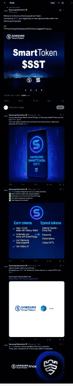 Samsung’s official X account hacked: fake “Samsung Smart Token” ($SST ...