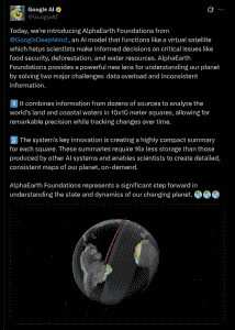 Google DeepMind Introduces AlphaEarth Foundations: A Virtual Satellite AI Model for Scientists ...
