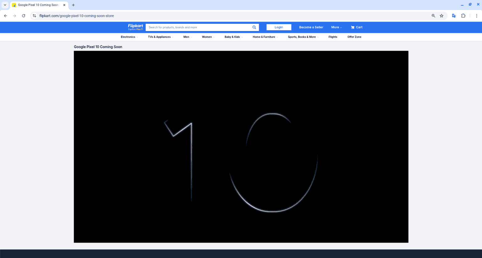 Google Pixel 10 Series Flipkart Landing Page Now Live in India With ...