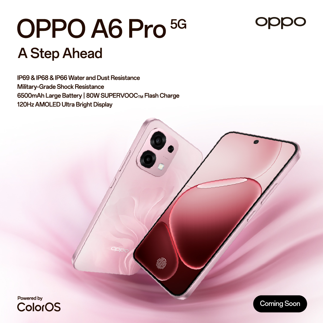 OPPO A6 Pro 5G launching soon in Malaysia; Key details revealed via its microsite on Oppo's ...
