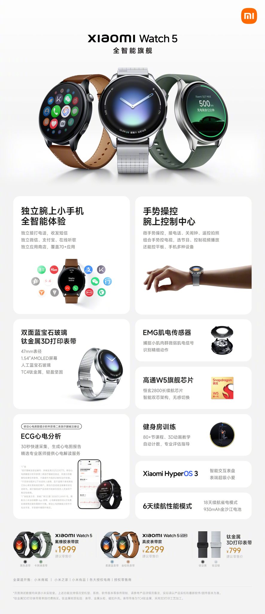 Xiaomi Watch 5 and Xiaomi Buds 6 Officially Unveiled in China: Official ...