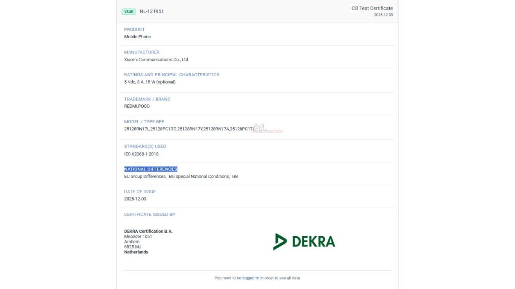 New Redmi and POCO Smartphones Dekra Certification Listing Spotted; The ...