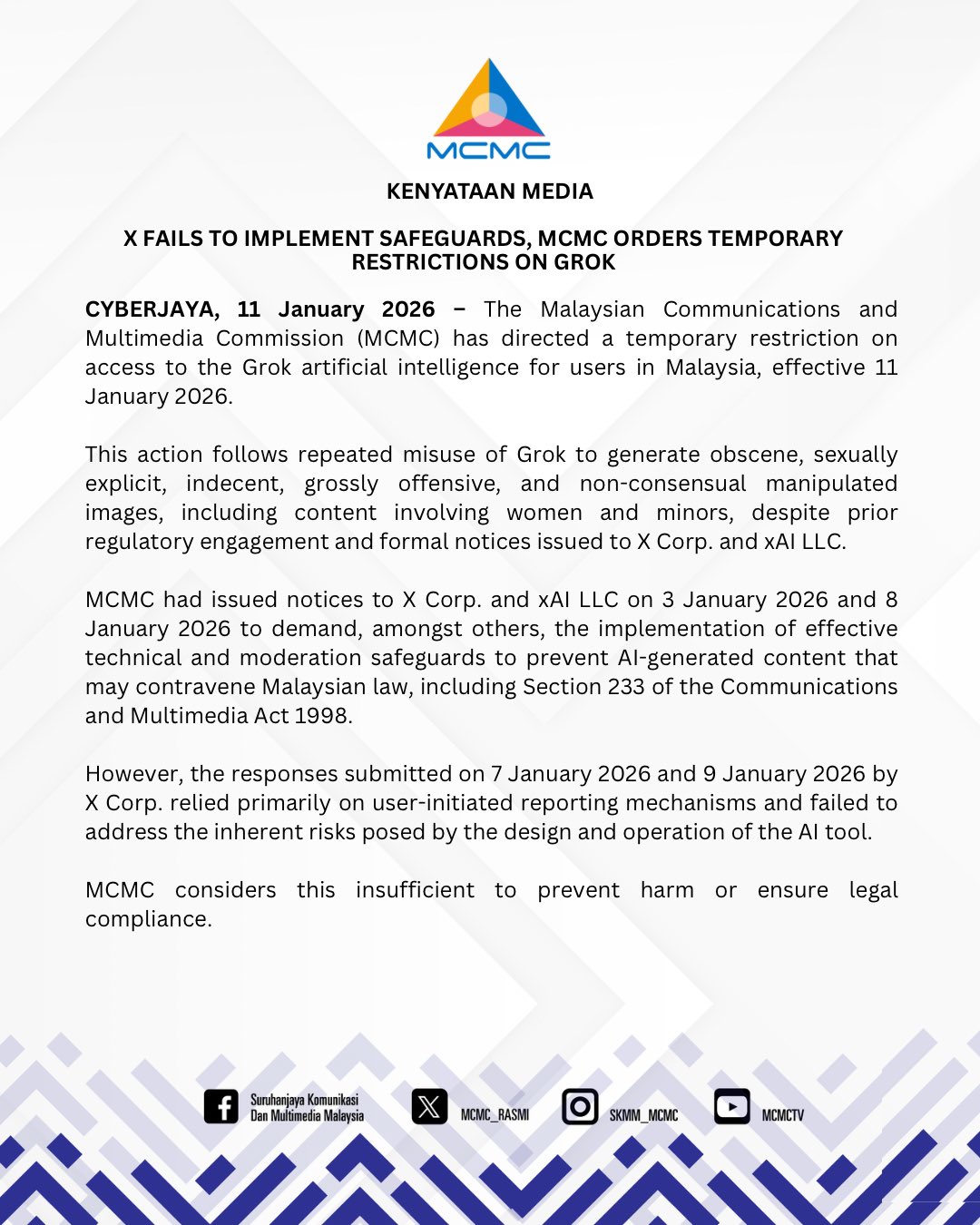 Indonesia and Malaysia Suspend Grok AI Over Misuse of Image Generation ...