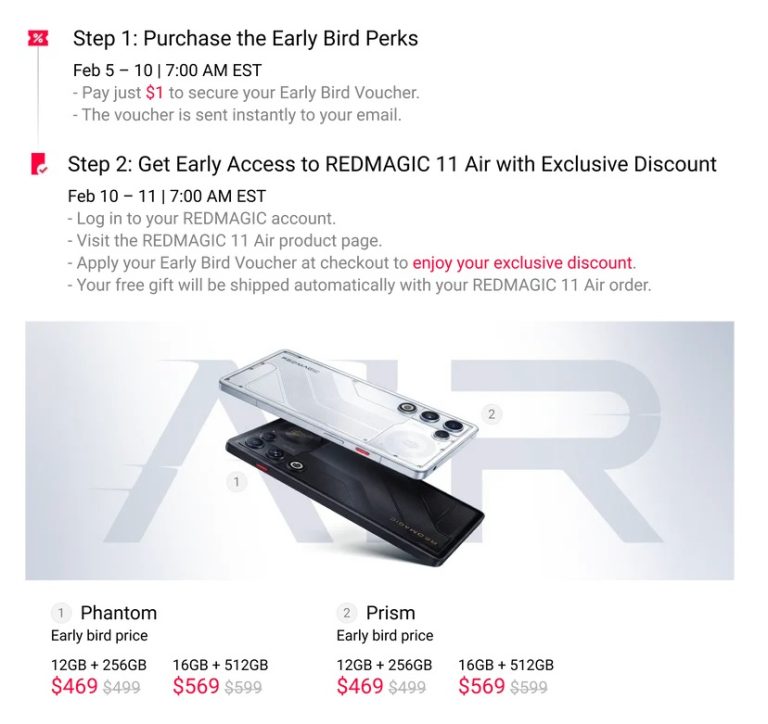 RedMagic 11 Air Goes Global with Snapdragon 8 Elite SoC, RedCore R4 ...