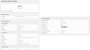 Tecno Camon 50 Pro aka Camon 50 Ultra (CN7c) spotted on Geekbench 6 ...